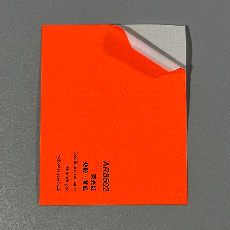 Red Fluorescent Paper Adhesive: Vibrant, High-visibility Adhesive ...